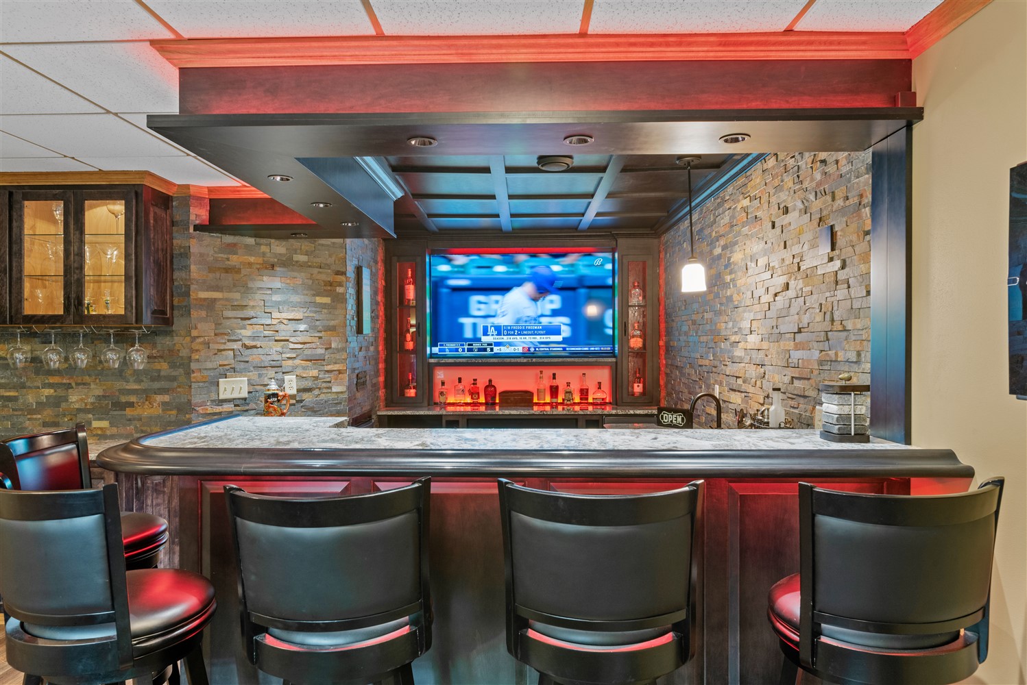 Back Bar Display - The Cabinet Maker
